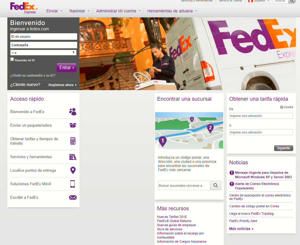 FedEx Perú > Envíos | Rastreo de Guías | Oficinas y Teléfono