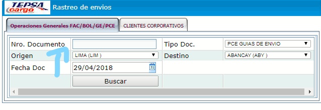 Tepsa > Envíos | Rastreo de Guías | Oficinas y Teléfono