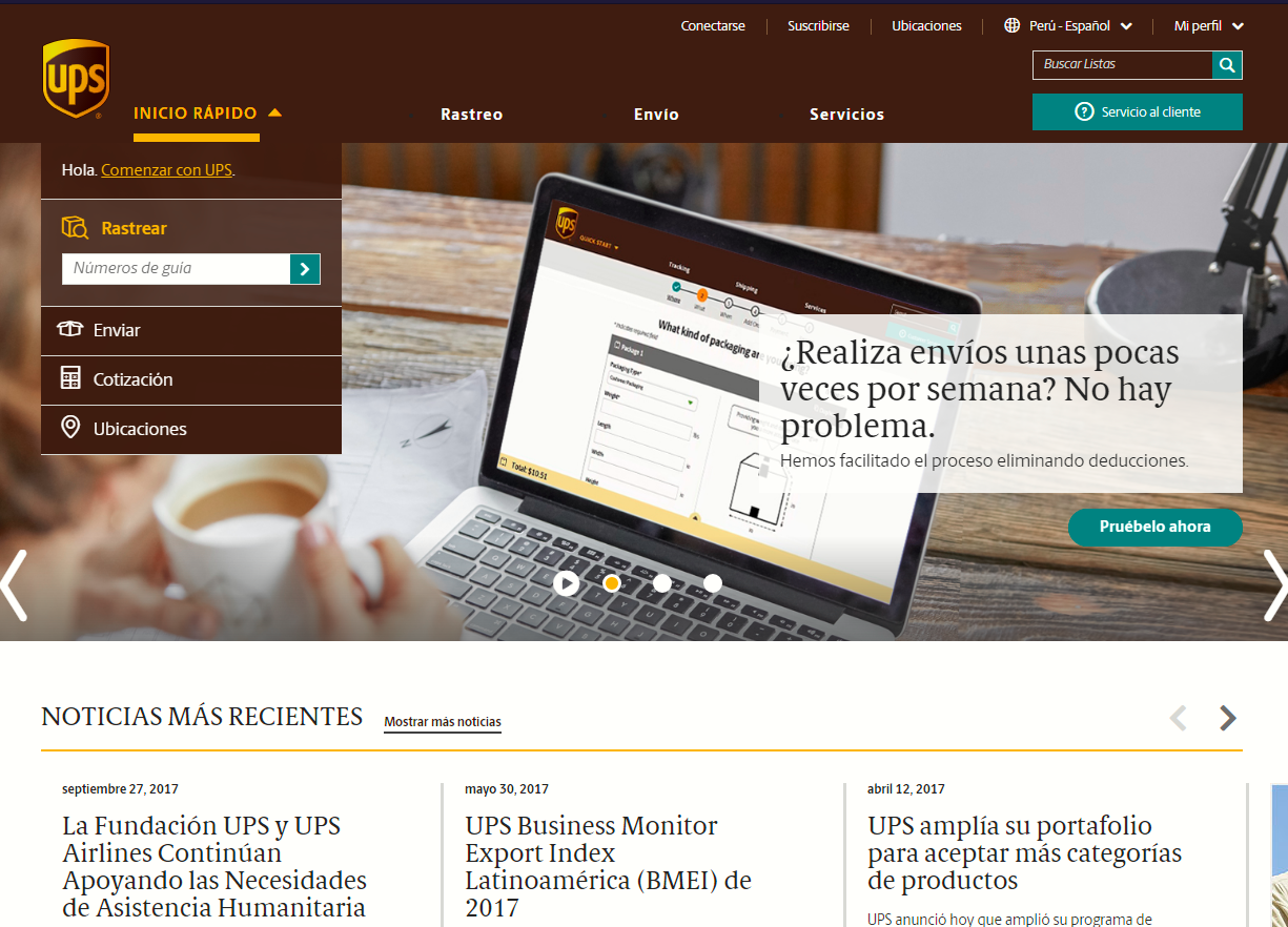 UPS Perú > Envíos | Rastreo de Guías | Oficinas y Teléfono